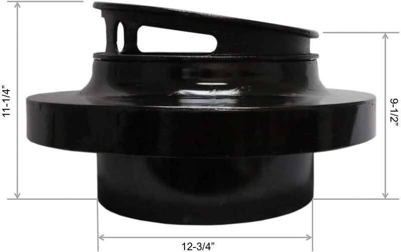Leyso Chinese Wok Range Adapter/Reducer with 13-Inch Cast Iron Rim - C